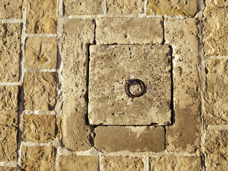 Square Hatch in a Old Brick Wall Stock Photo - Image of small, aged ...