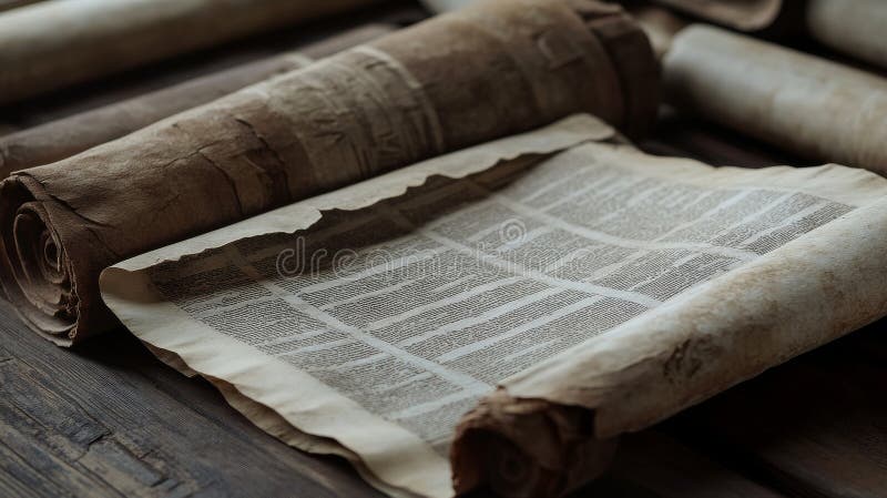 An Ancient Hebrew Biblical Scroll Displaying Prophetic Writings and ...