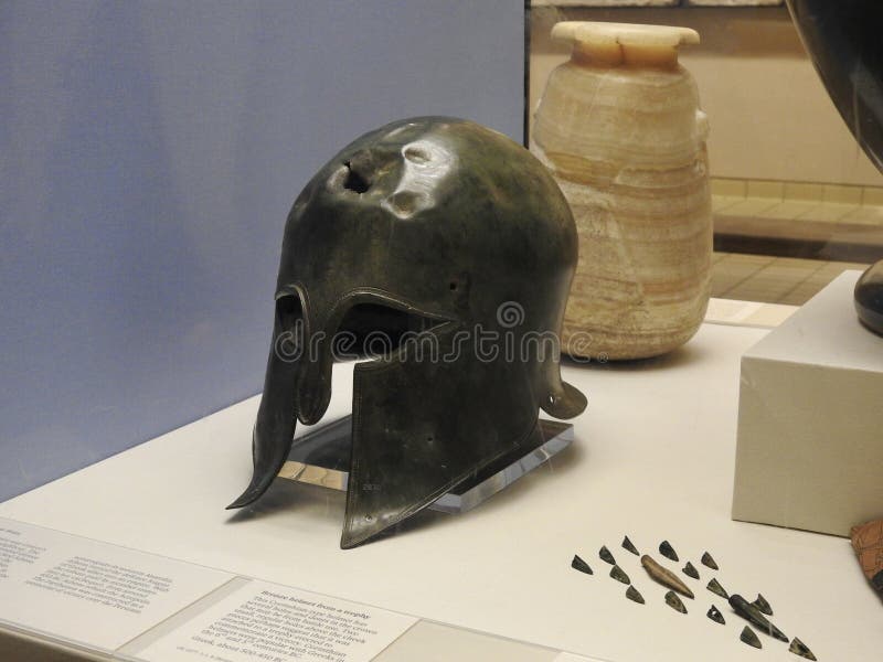 Ancient Helmet in the British Museum Editorial Photography - Image of ...