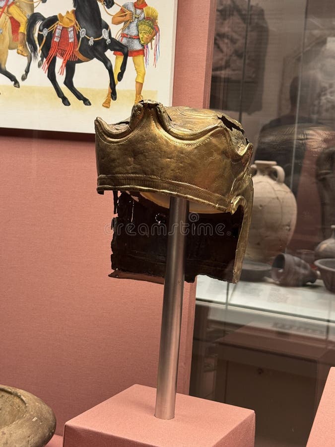Ancient Helmet in the British Museum Editorial Photo - Image of wood ...