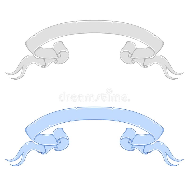 Ancient Heraldic Ribbon Design Stock Vector - Illustration of badge ...