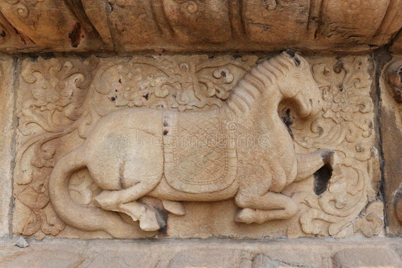 Ancient Heritage Horse Sculpture Stock Image - Image of legend, horse ...