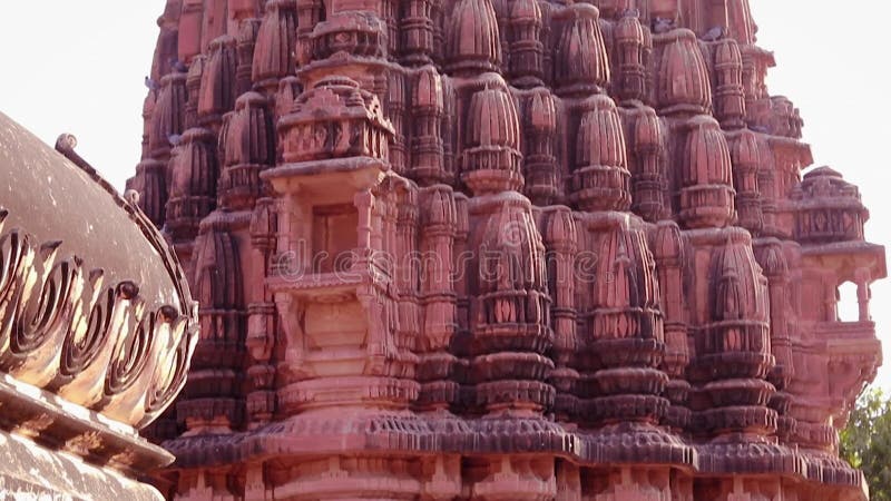 Ancient Hindu Temple Architecture from Different Angle at Day Stock ...