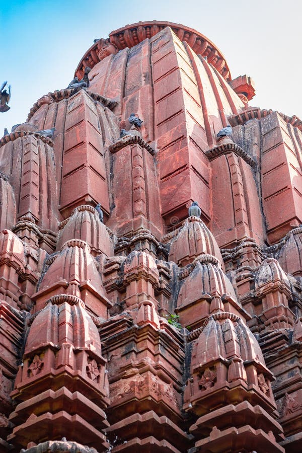 Ancient Hindu Temple Top Architecture from Different Angle at Day Stock ...