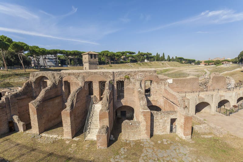 Ancient Hippodrome Circus Maximus in Rome Editorial Stock Photo - Image ...