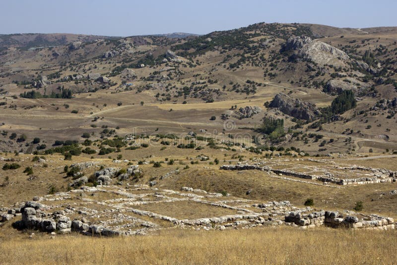 Ruins of Hattusa. Capital City of Hittite Empire. Stock Image - Image ...