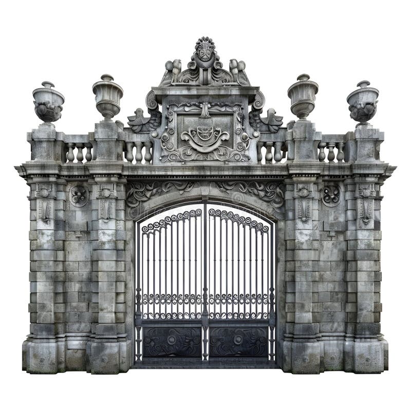 Ancient House Front Wall with Door on Transparent Background - Ai ...