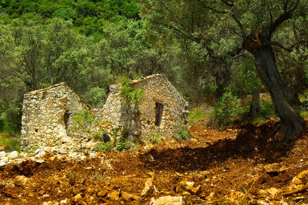 Ancient House on the Island of Lefkas Stock Image - Image of lefkas ...