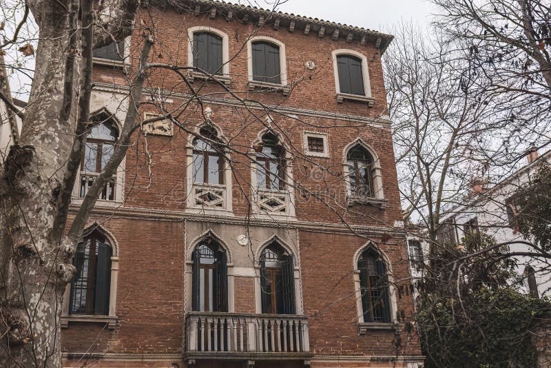 Ancient house in Venice stock photo. Image of architecture - 266026856