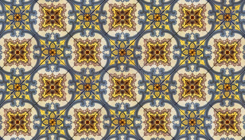 Ancient Hydraulic Tiles Pattern on Floor, Rio Stock Photo - Image of ...