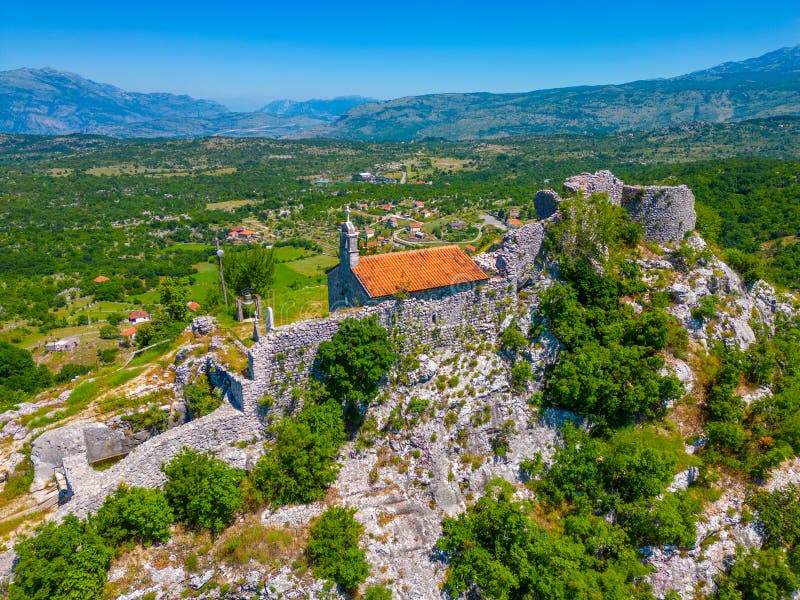 Ancient Illyrian City of Meteon (Medun) in Montenegro Stock Image ...