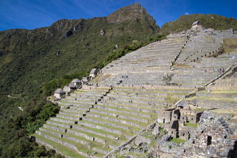 The Ancient Inca Ruins in Machu Picchu, Peru Stock Image - Image of ...