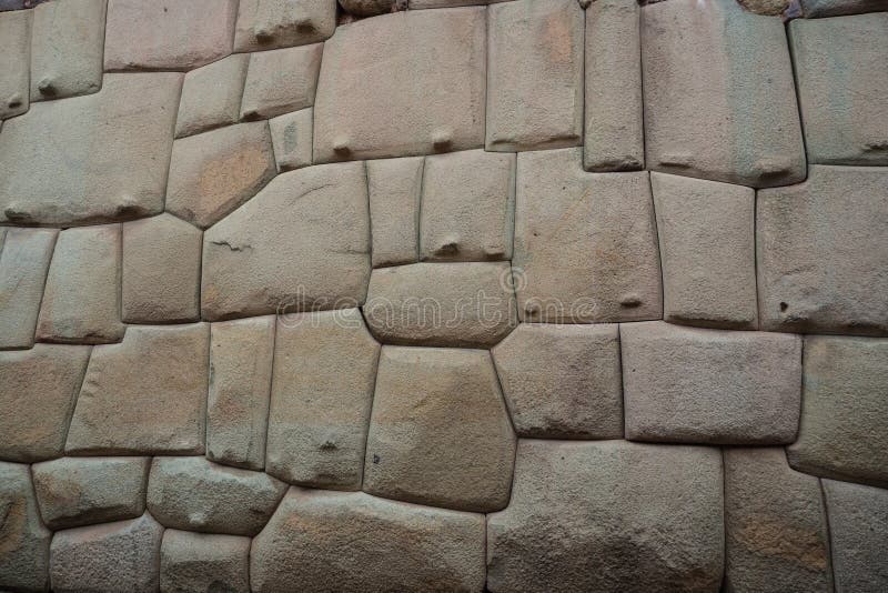 Ancient Inca Stone Wall in the City of Cusco, Peru Stock Photo - Image ...