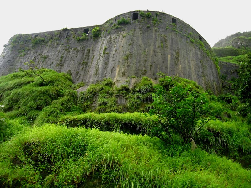 Ancient Indian fort stock image. Image of exterior, vegetation - 4931365