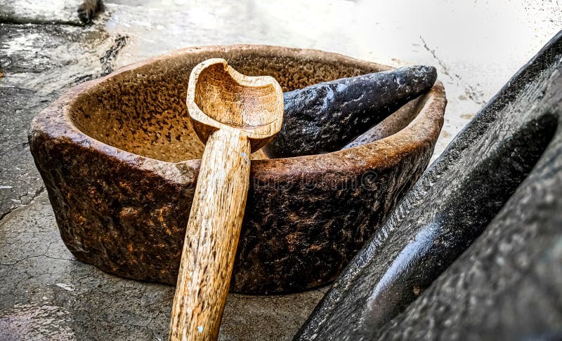 Ancient rural stone tools stock image. Image of cereal - 190223653