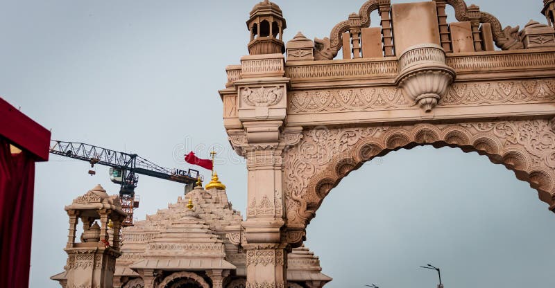 Ancient Indian Temple Dome Architecture at Day from Different Angle ...
