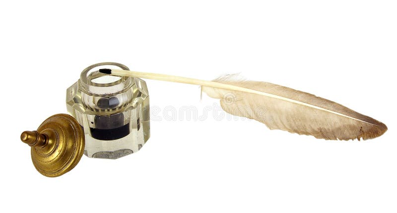 The ancient ink device. stock photo. Image of caligraphy - 4128128