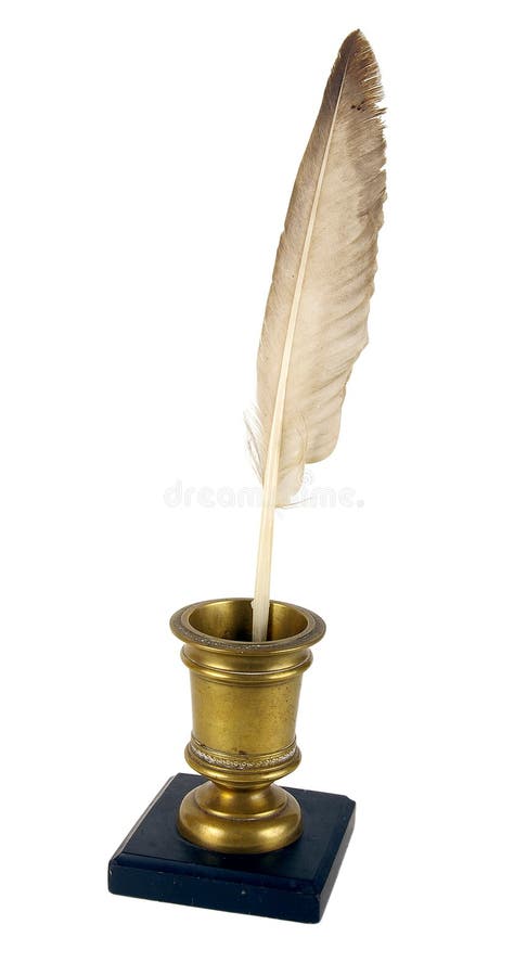 The ancient ink device. stock photo. Image of decorating - 4128156