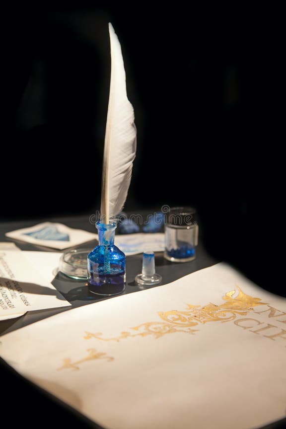 Ancient ink-writing set stock photo. Image of clear, open - 21005352