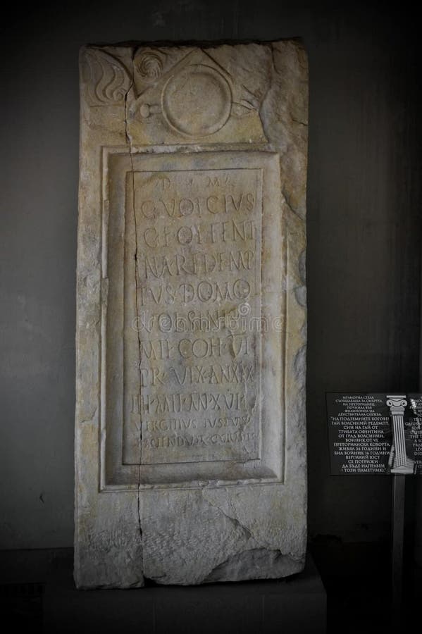 Ancient Inscribed Stone Slab Stock Photo - Image of period, history ...
