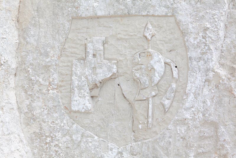 Ancient Inscription in the Wall Stock Photo - Image of surface, culture ...