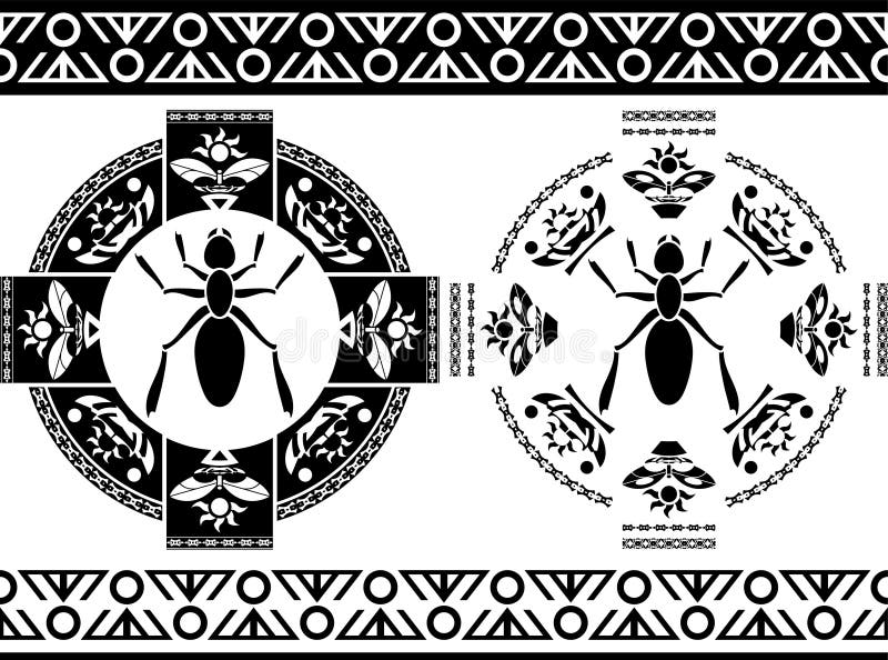 Ancient insects stock vector. Illustration of vector - 27617062