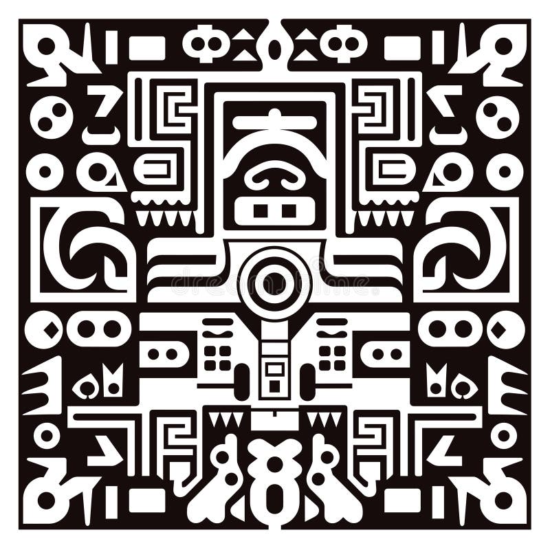 Ancient-inspired Geometric Design Stock Vector - Illustration of design ...