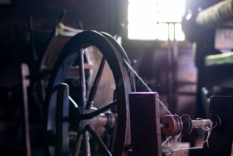 Ancient Interior of the Room of the Weaver. Stock Photo - Image of ...