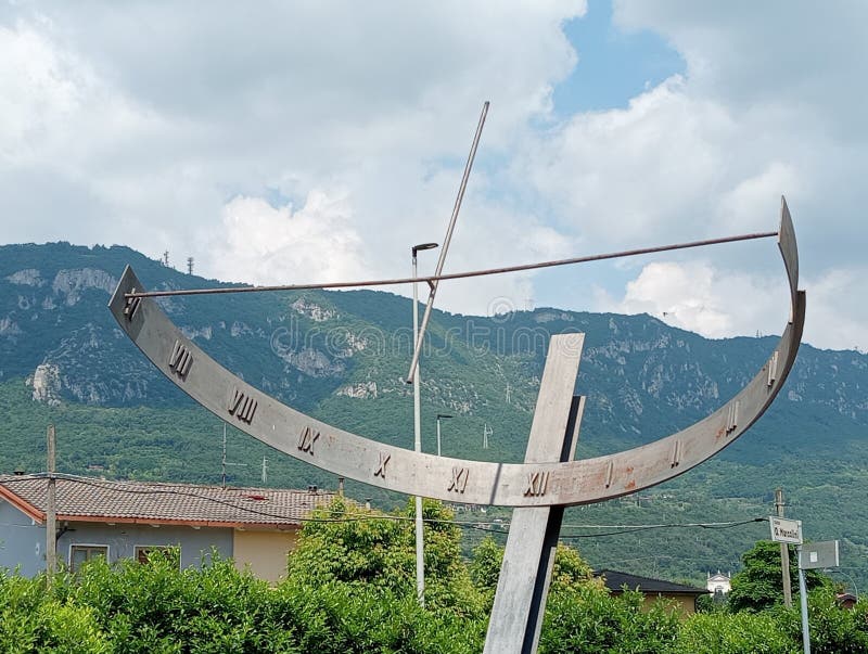 Ancient Iron Architecture Used As a Solar Clock Stock Image - Image of ...