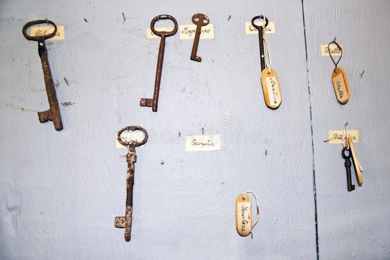 Ancient iron keys. stock photo. Image of latch, dated - 280910008