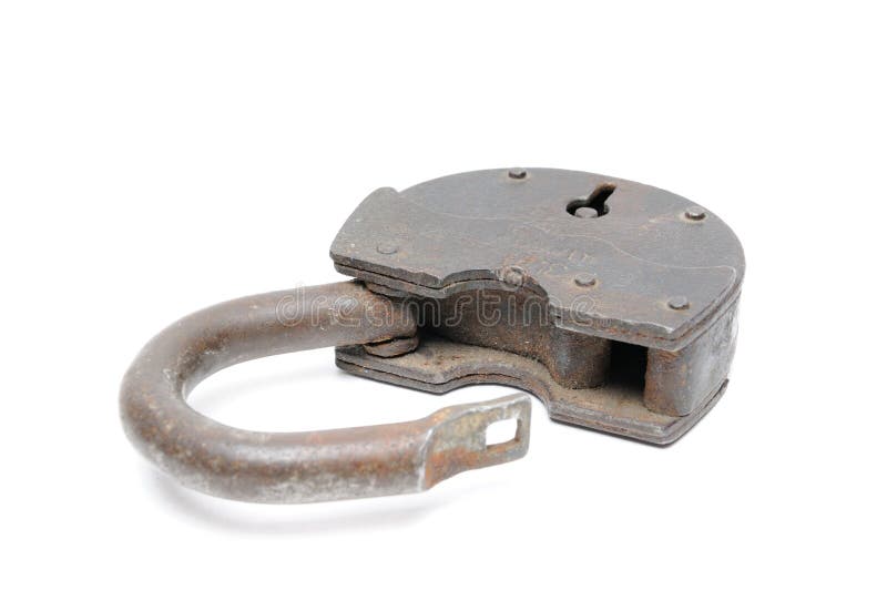 Ancient iron lock stock image. Image of antique, aged - 27476317
