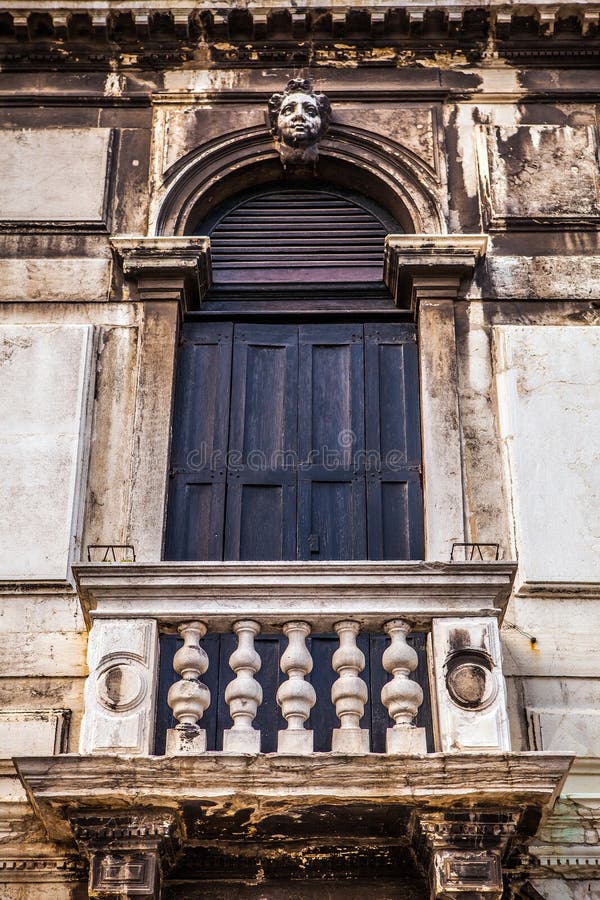 Ancient Italian Traditional Window Close-up. Stock Image - Image of ...