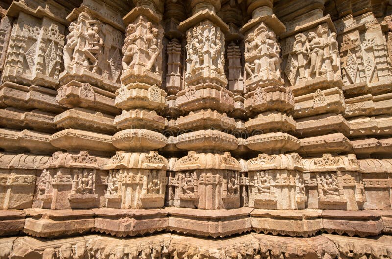 Ancient Jain Temple of Bijolia Stock Image - Image of bijolia, history ...