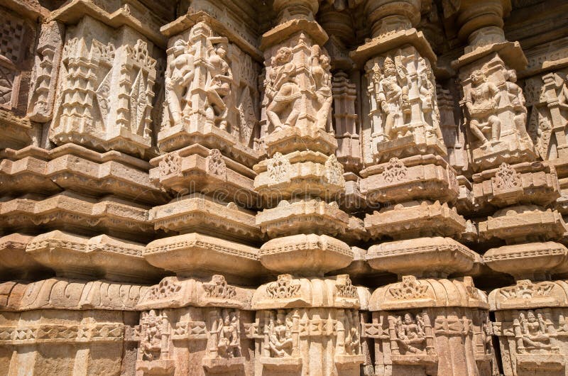 Ancient Jain Temple of Bijolia Stock Image - Image of bijolia, history ...