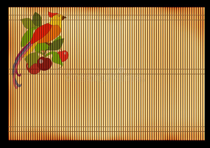 Ancient Japanese reed mat stock illustration. Illustration of color ...