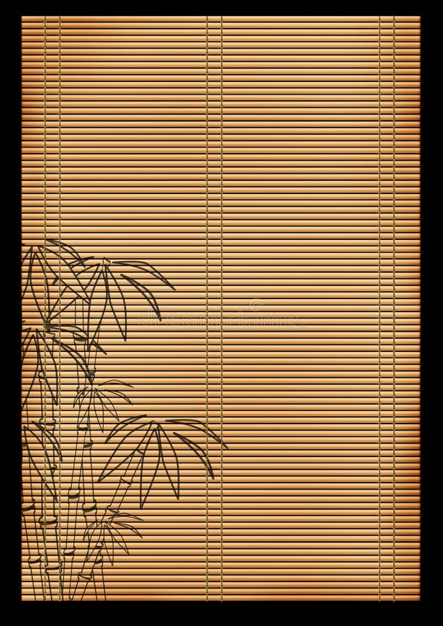 Ancient Japanese reed mat stock illustration. Illustration of asian ...