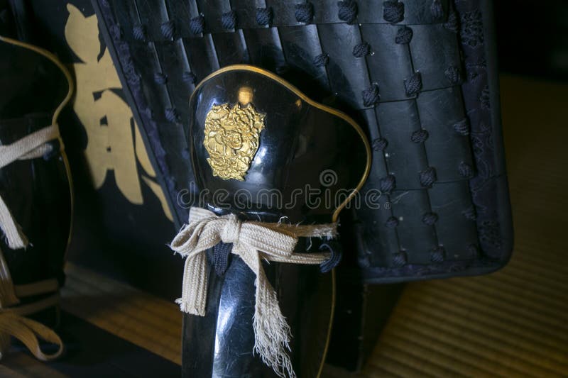 Ancient Japanese Samurai Armor from the Edo Period Displayed in a ...