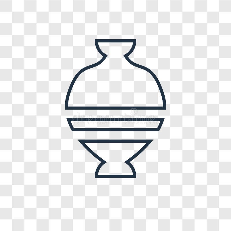 Ancient Concept Vector Linear Icon Isolated on Transparent Background ...