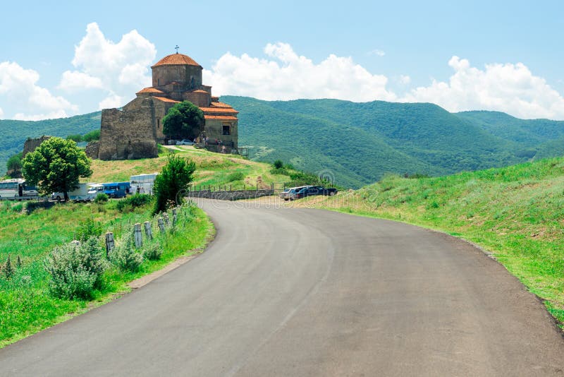 Ancient Jvari Monastery in Mtskheta Stock Image - Image of landmark ...