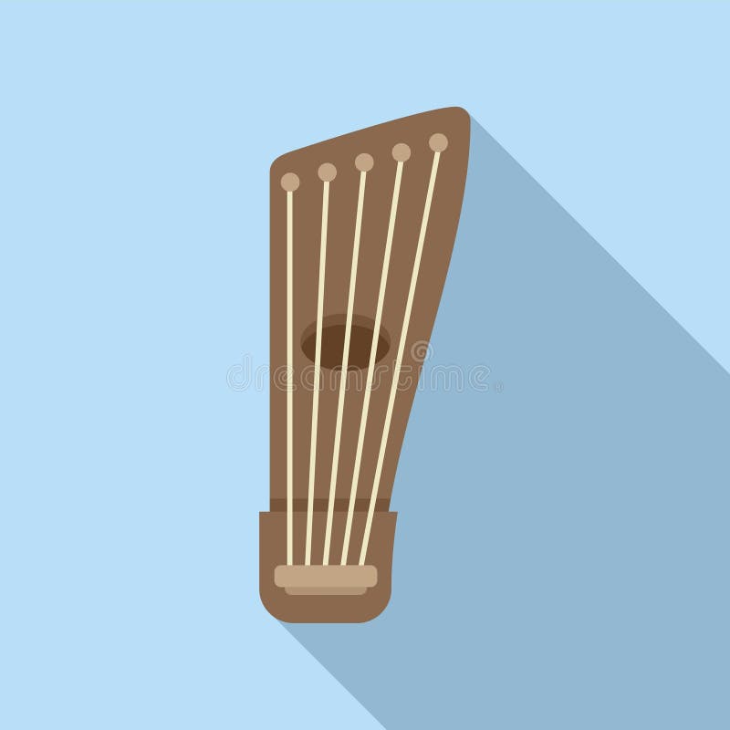 Ancient Kannel String Instrument with Long Neck for Playing Music Stock ...