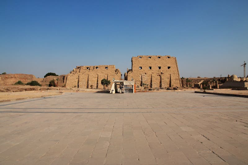 Ancient Karnak Temple in Luxor, Egypt, Africa Stock Photo - Image of ...