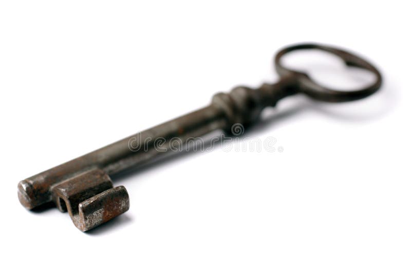 Isolated Set of Ancient Keys Stock Image - Image of ancient, fashioned ...