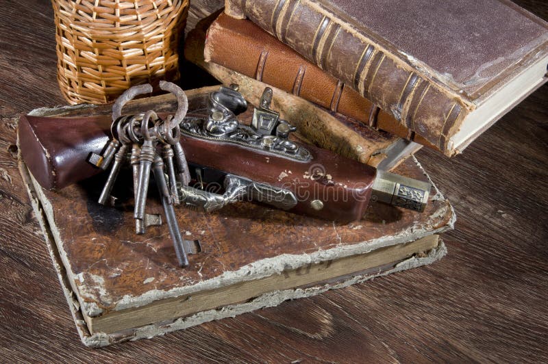 Ancient keys stock photo. Image of pistol, life, steel - 74197196
