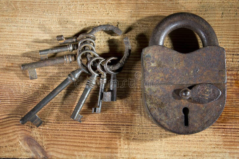 Ancient keys stock photo. Image of steel, lock, still - 74199036