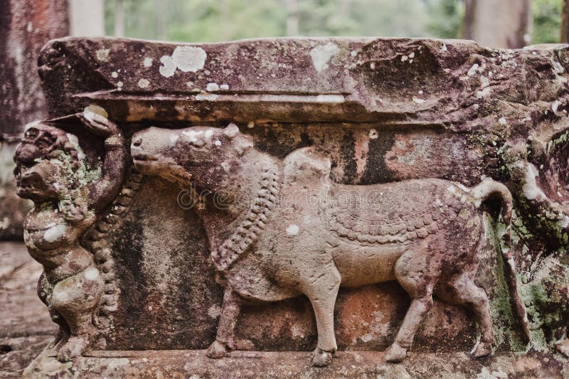 Ancient Khmer Civilization in Cambodia Stock Image - Image of ...