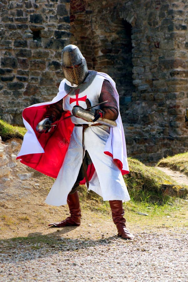 Weary Knight, after the Battle Stock Photo - Image of iron, chivalry ...