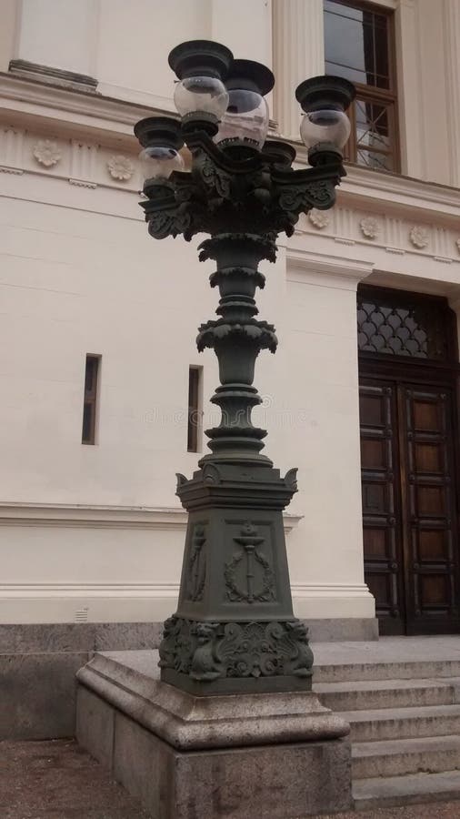 Ancient lamp post stock image. Image of outside, ancient - 106048203