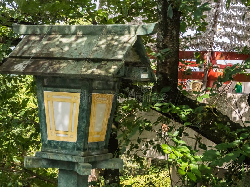 Ancient lamp in temple. stock photo. Image of path, design - 101277144