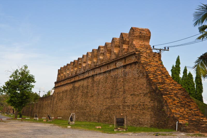 Ancient laterite wall stock image. Image of masonry, nakornsri - 24418173