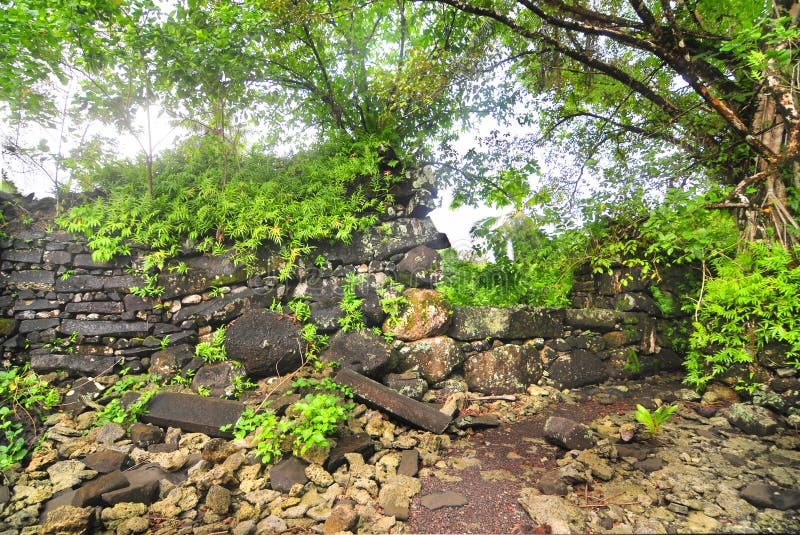 Leluh Archaeological Site on Lelu Island, Kosrae State of Micronesia ...